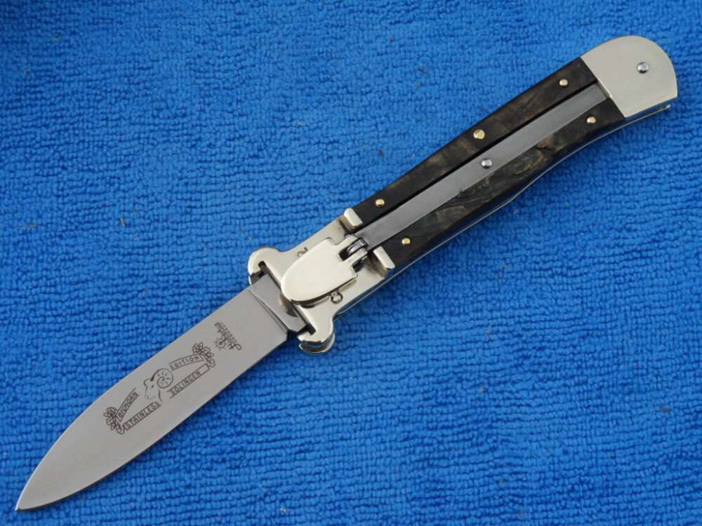 7-3/4" Hubertus "Springer" leverlock Shell-Puller automatic knife (68. ...