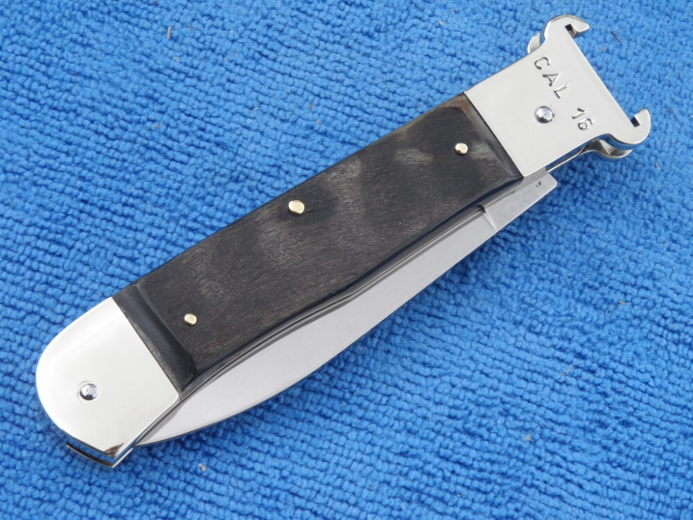 7-3/4" Hubertus "Springer" leverlock Shell-Puller automatic knife (68. ...