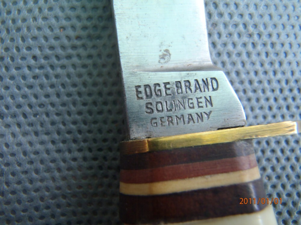 Edge Brand Solingen Germany Stag Bird & Trout Knife
