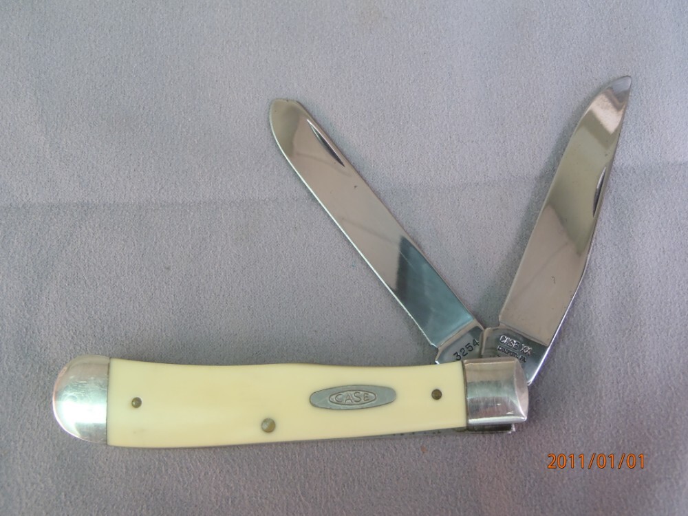 Case XX 3254 Trapper with Yellow Composite Handles 1990