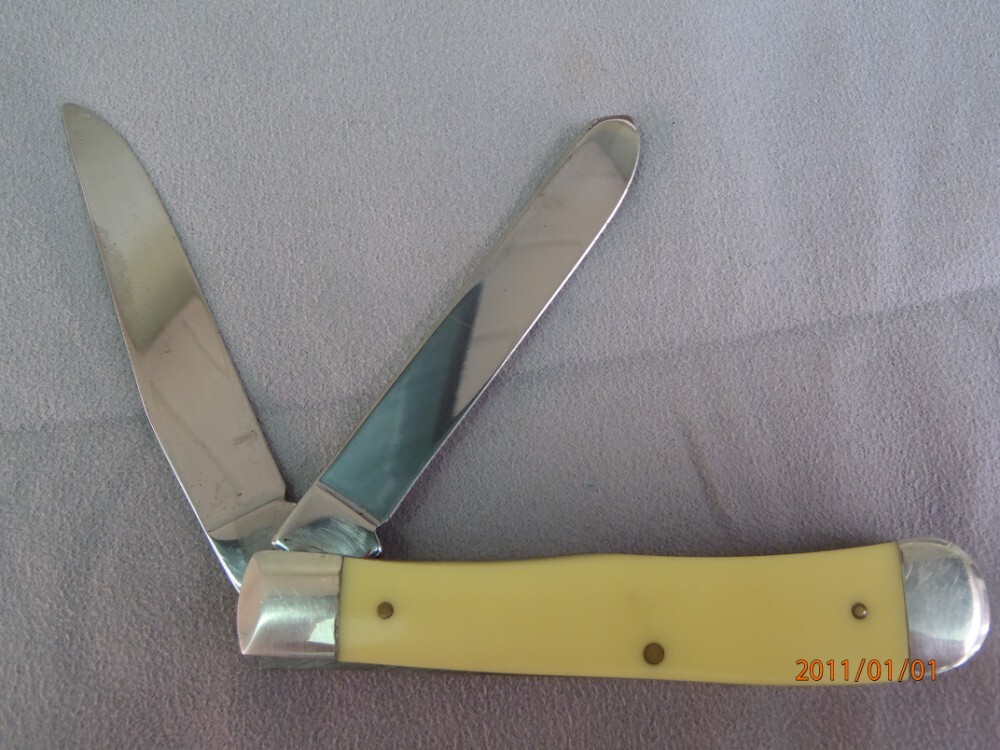 Case XX 3254 Trapper with Yellow Composite Handles 1990