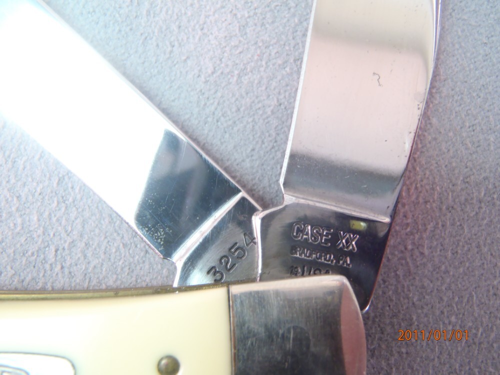 Case XX 3254 Trapper with Yellow Composite Handles 1990