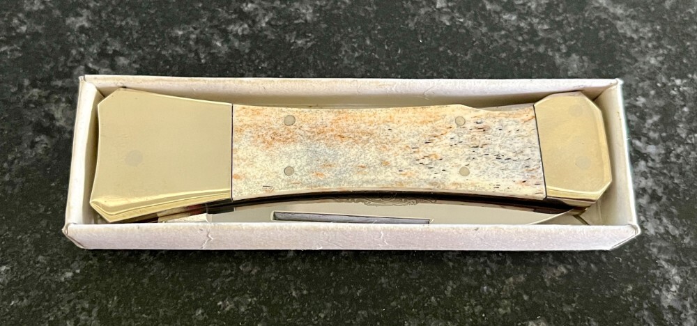 Vintage Parker Desperado Knife, Japan, Great Handle Scales, Unused