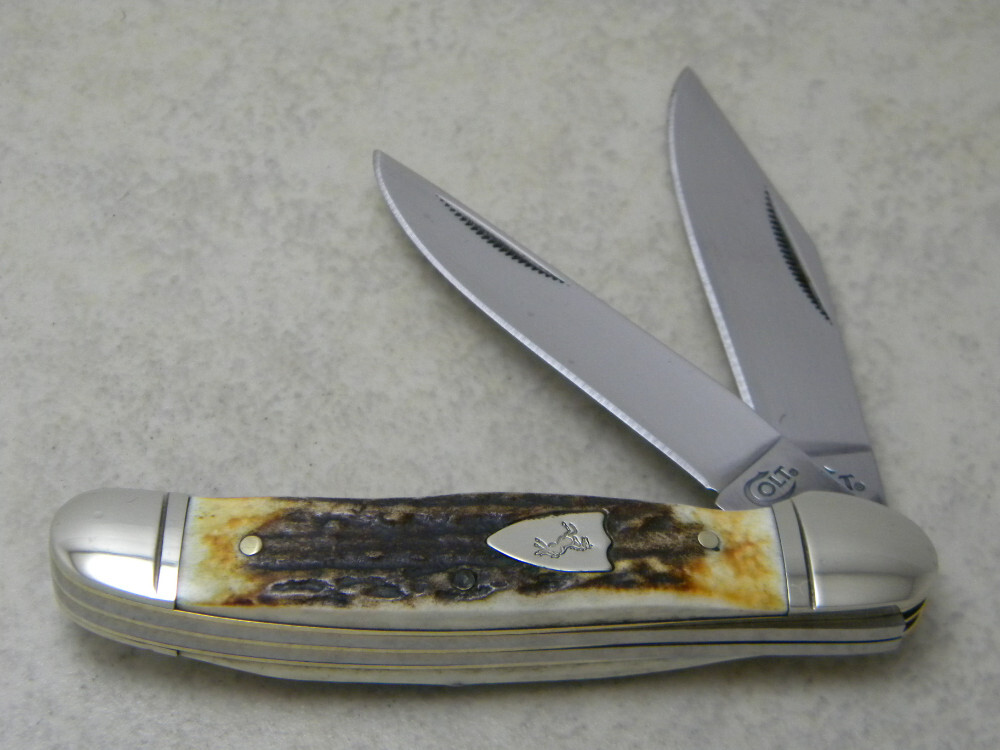 Colt CT222 Genuine Stag Copperhead Knife