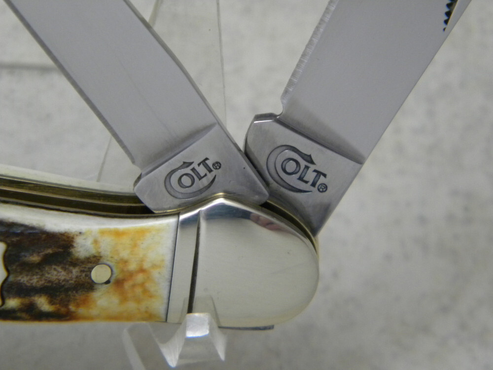 Colt CT222 Genuine Stag Copperhead Knife