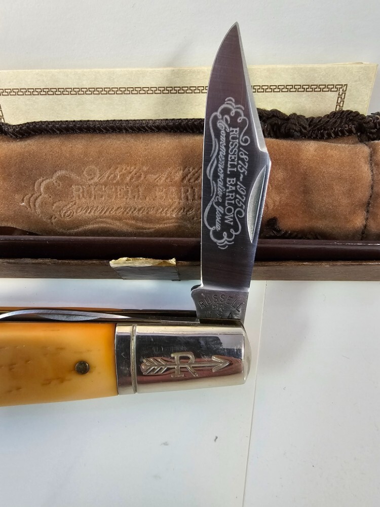 Russell Barlow 1875-1975 Commemorative Issue Barlow Knife NEW Vintage ...