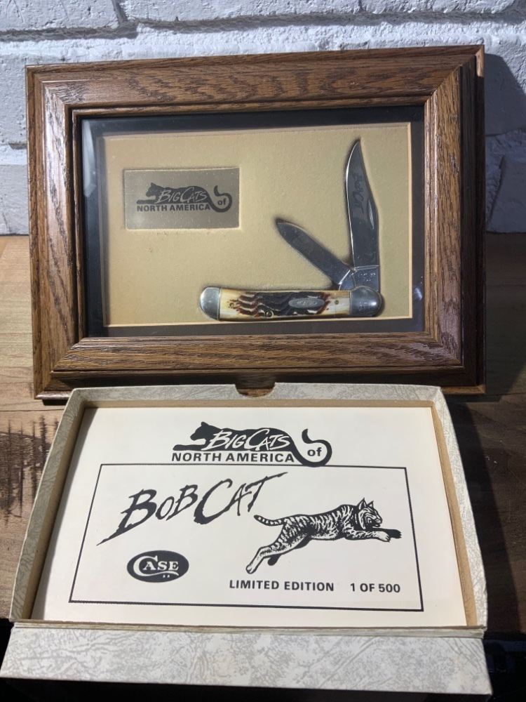 Case xx 1985 Copperhead, Great cats of North America “BOBCAT”.