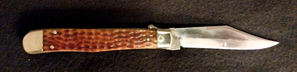 Case Tested 6161L Switchblade with Green Jigged Bone.