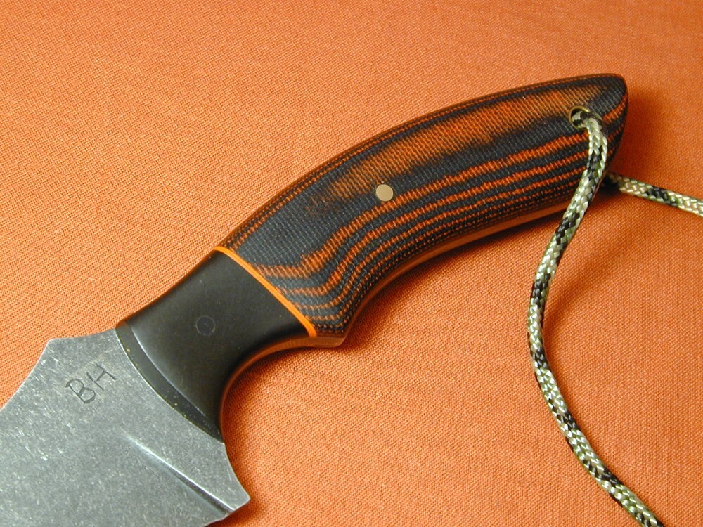 Brian Hendrickson Custom 2023 Hunter Knife Black Stonewash 8670 Carbon ...