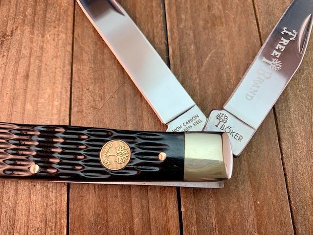 Boker Trapper Black Jigged Bone Assembled in Germany