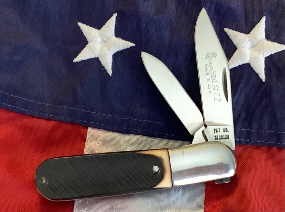 Old Queen Barlow (Queen Steel #22) Knife w/ Derlin Handles -NOS