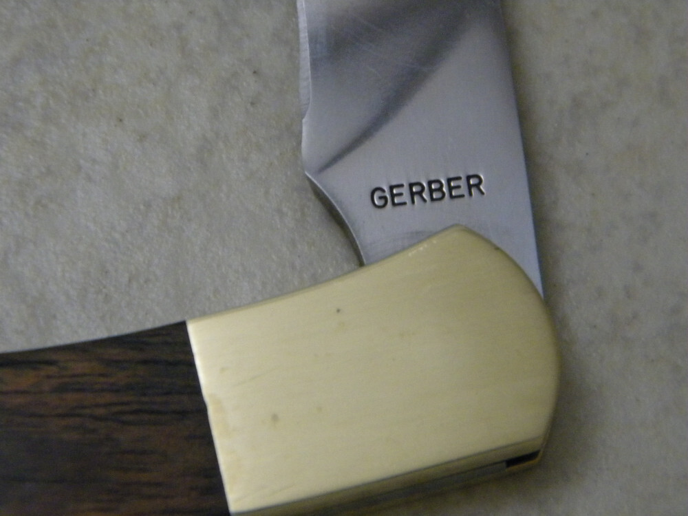 Gerber Portland, OR 97223 USA Wood Lockback Knife