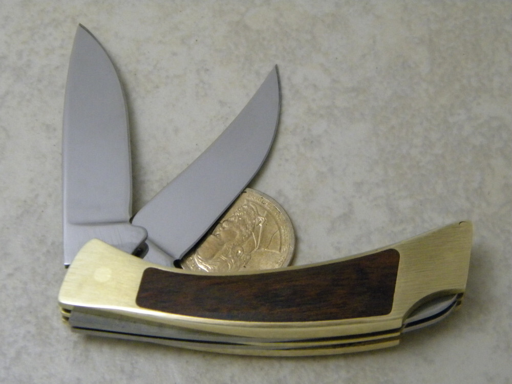 Browning USA Wood Double Lockback Knife