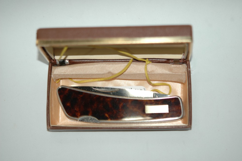 Vintage Kershaw New in Box Model 5100 Kai Japan Tortoise Shell Scales