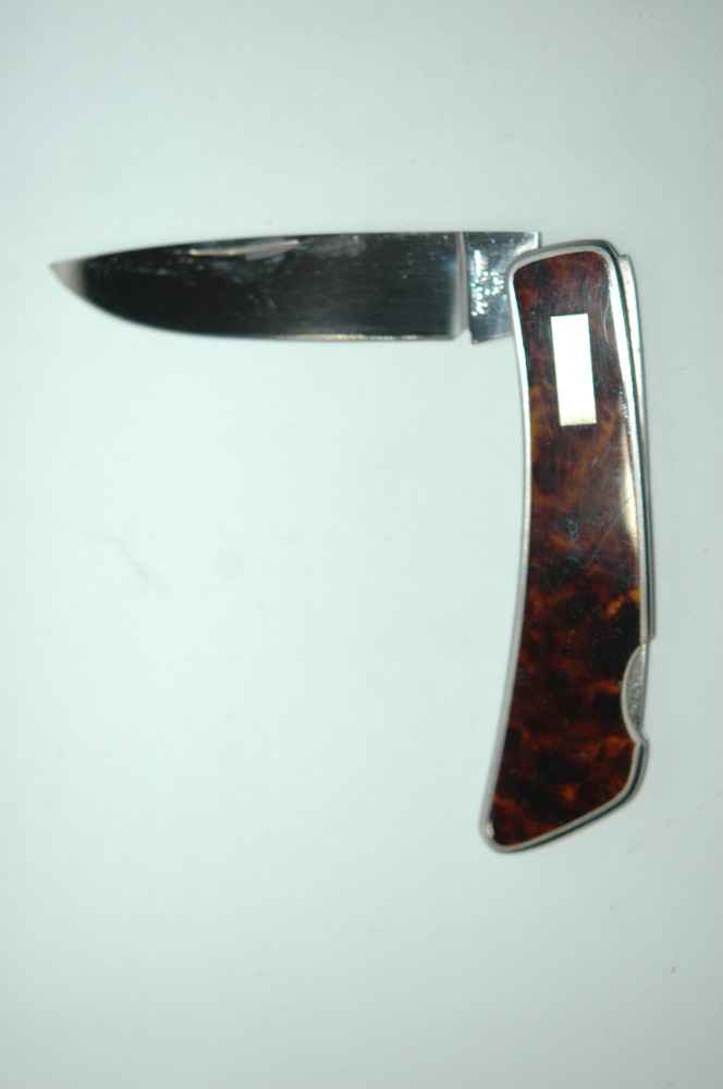 Vintage Kershaw New in Box Model 5100 Kai Japan Tortoise Shell Scales