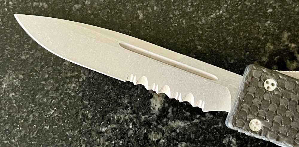 Microtech UTX-70 OTF Knife, Carbon Fiber Handle From 2004, Original ...