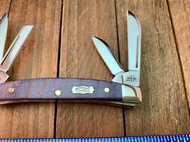 Case Small Congress Recent Vault Release 4 Blade Purple Smooth Curly ...