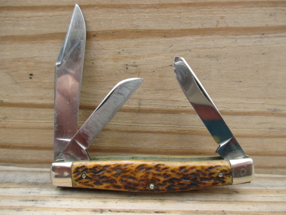 Sta-Sharp Stainless Stock Knife 9508 Made In USA