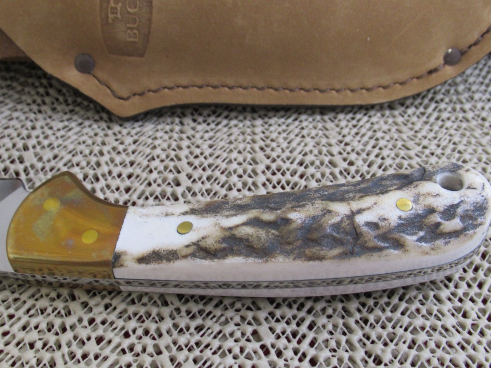 Buck Custom Elk Handle Fixed Blade Model # 113 ELK
