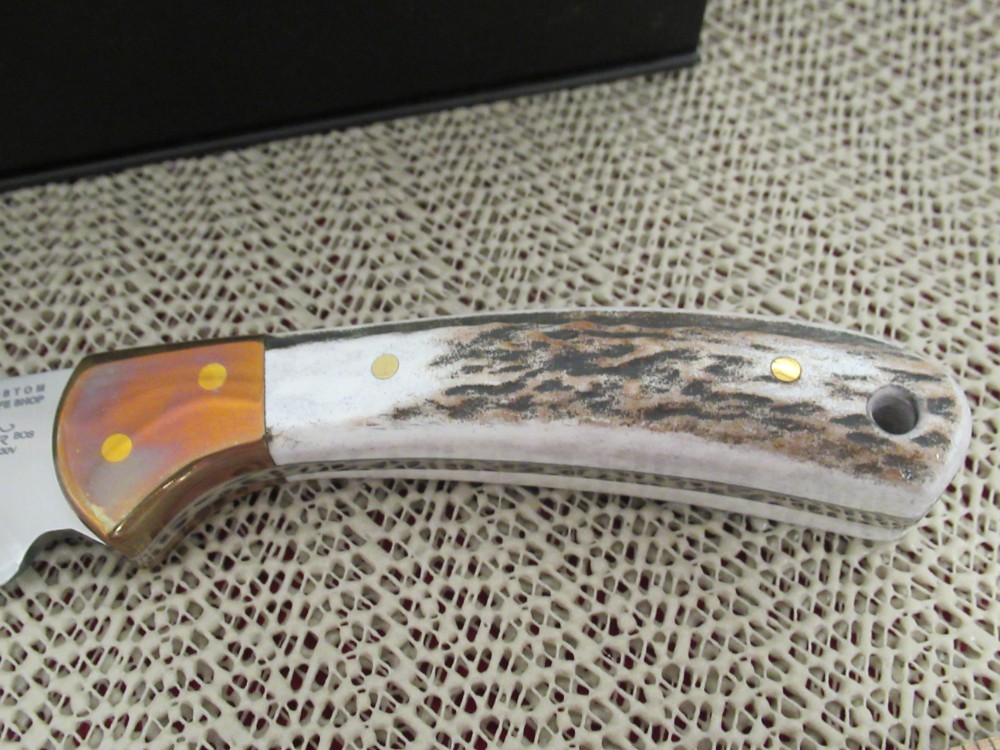 Buck Custom Elk Handle Fixed Blade Model # 113 ELK