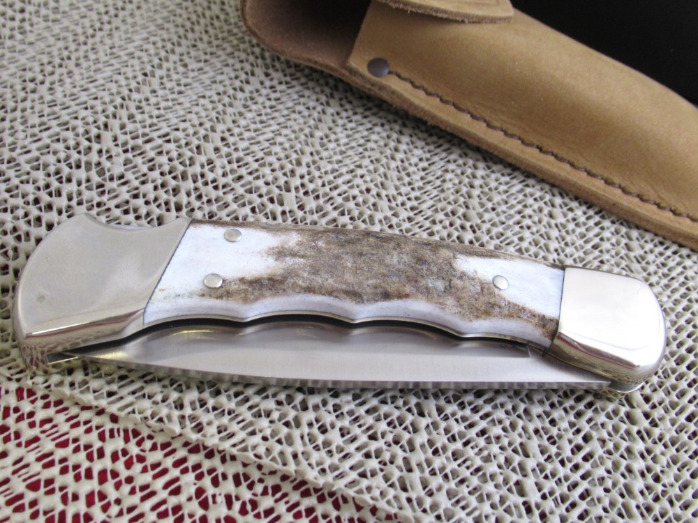 Buck Custom Finger Grove Elk Handle Model 110-FG ELK