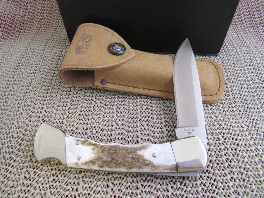 Buck Custom Finger Grove Elk Handle Model 110-FG ELK