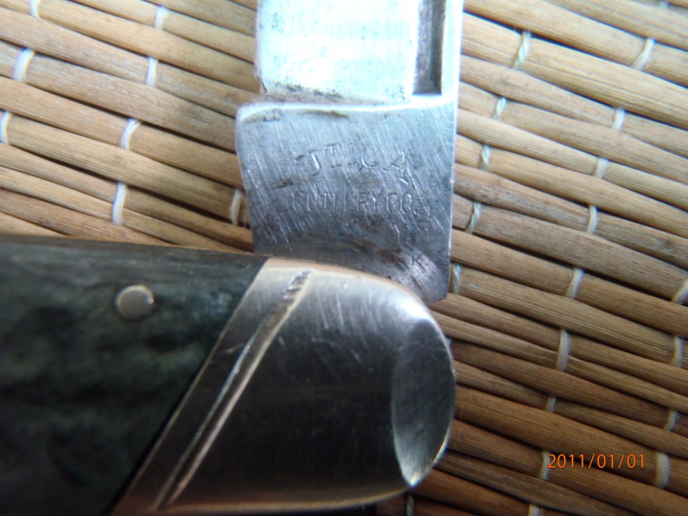 UTICA (arch) Cutlery Co Utica NY Slanted and Pinched Bolsters