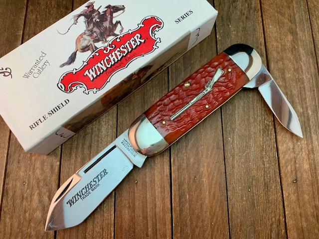 Winchester Rifle Shield Series Sunfish Burnt Orange Winchester Jigged ...