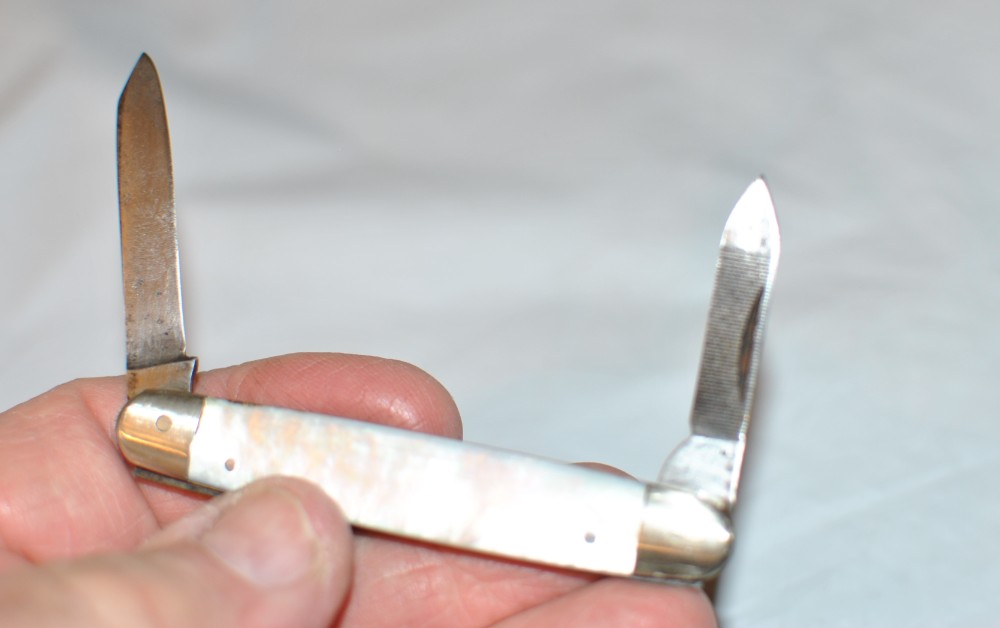 Colonial 1920's 2 Blade Pearl Pen And manicure Blades 3 1/8" Closed ...