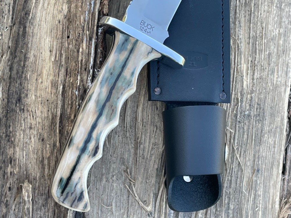 BUCK CUSTOM 124 FRONTIERSMAN CUSTOM LEROY REMER MAMMOTH IVORY