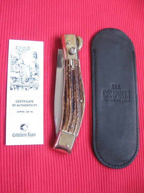 Quality Italian Unique Mechanism LEPRE Stag Knife Limited Edition 2016 ...