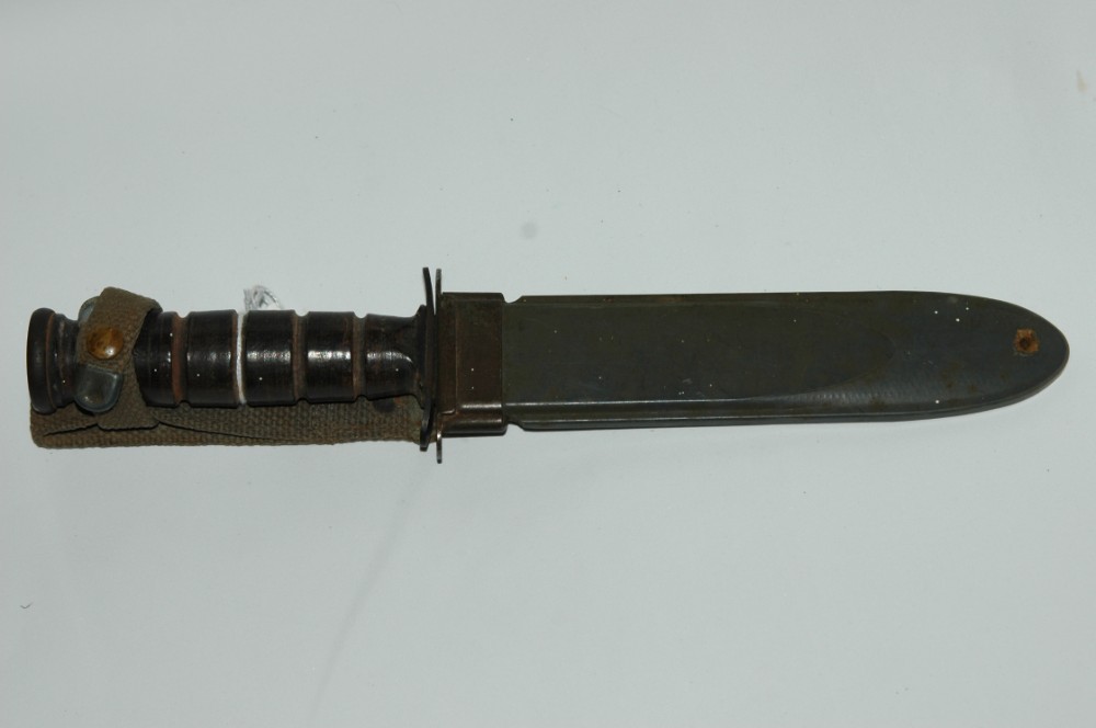 USN MK Fighting Knife with Sheath Camillus