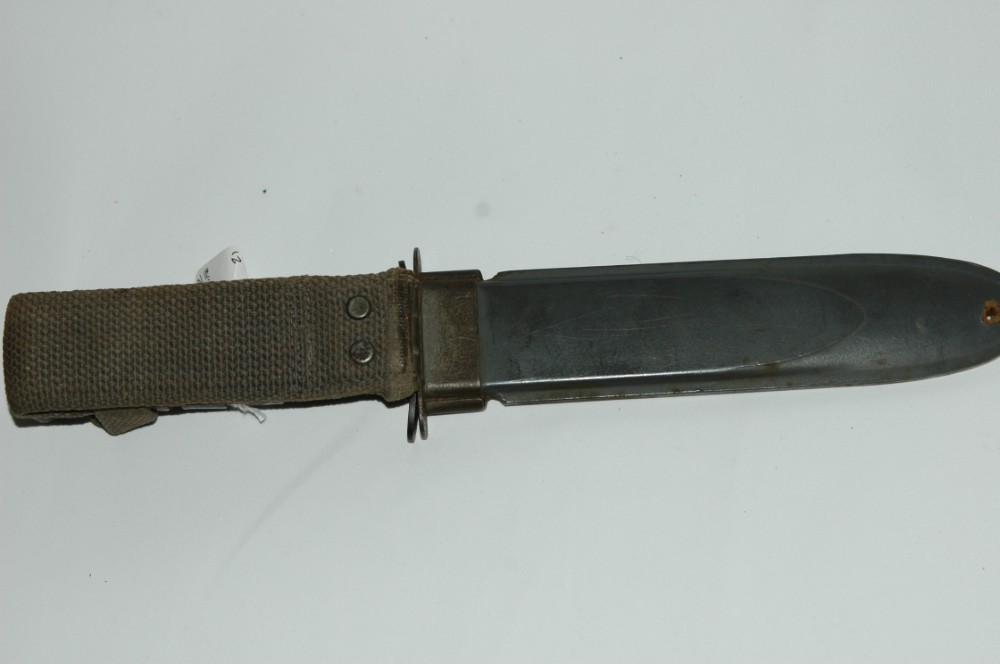 USN MK Fighting Knife with Sheath Camillus