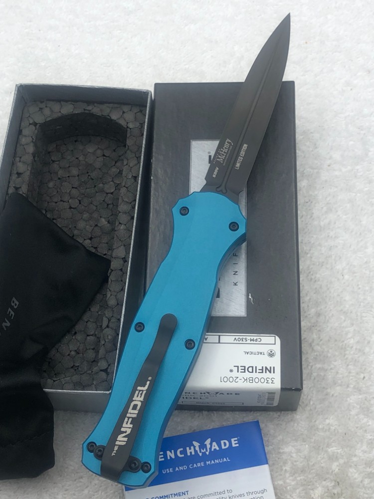 Benchmade Infidel 3300BK-2001 Limited Edition Double Action Out The ...