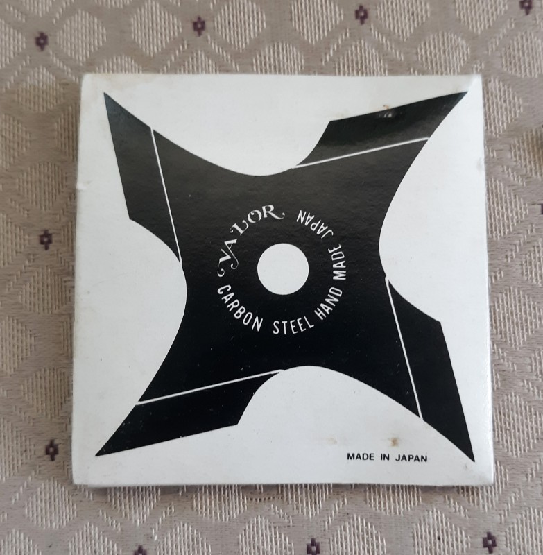 Vintage 70's 80's Valor Japan Ninja throwing star w/box