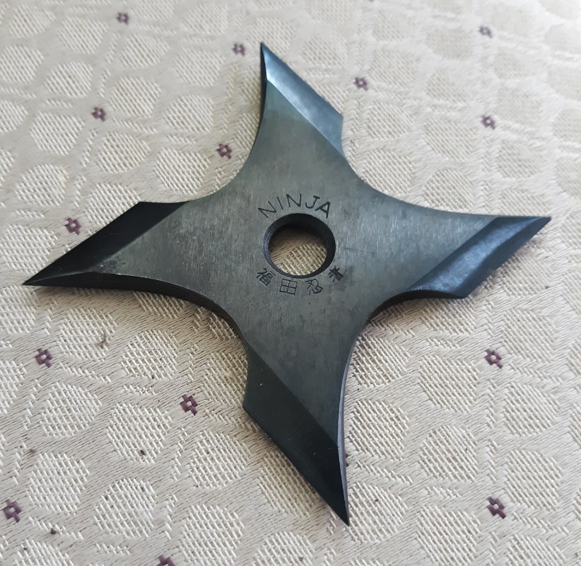 Vintage 70's 80's Valor Japan Ninja throwing star w/box