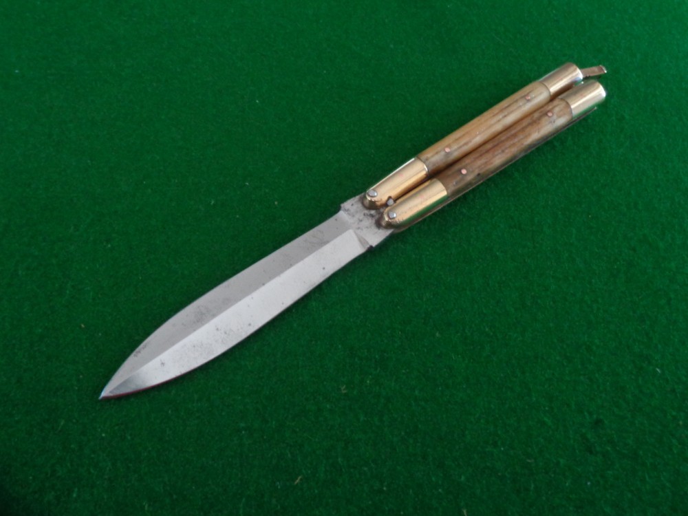 c. 1940's PHILIPPINE WWII Double Edge Dagger Balisong Batangas ...
