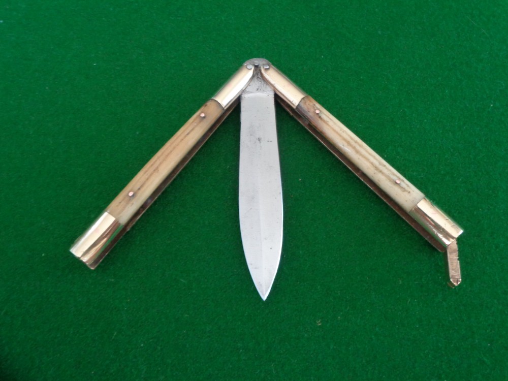 c. 1940's PHILIPPINE WWII Double Edge Dagger Balisong Batangas ...