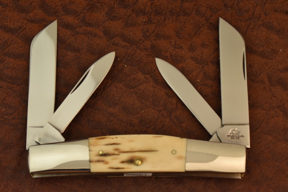 RARE 1 of 20 QUEEN CUTLERY USA MASTODON IVORY JUMBO CONGRESS KNIFE