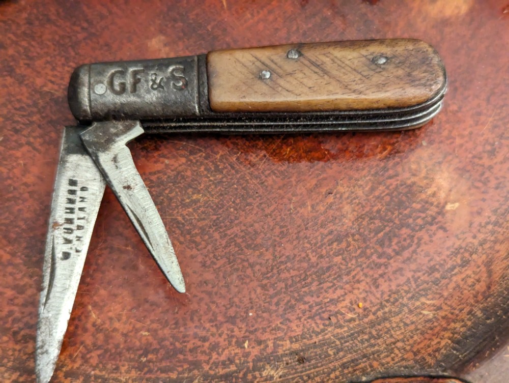 Rare George Furness GF&S Bone Handle Barlow Single Blade