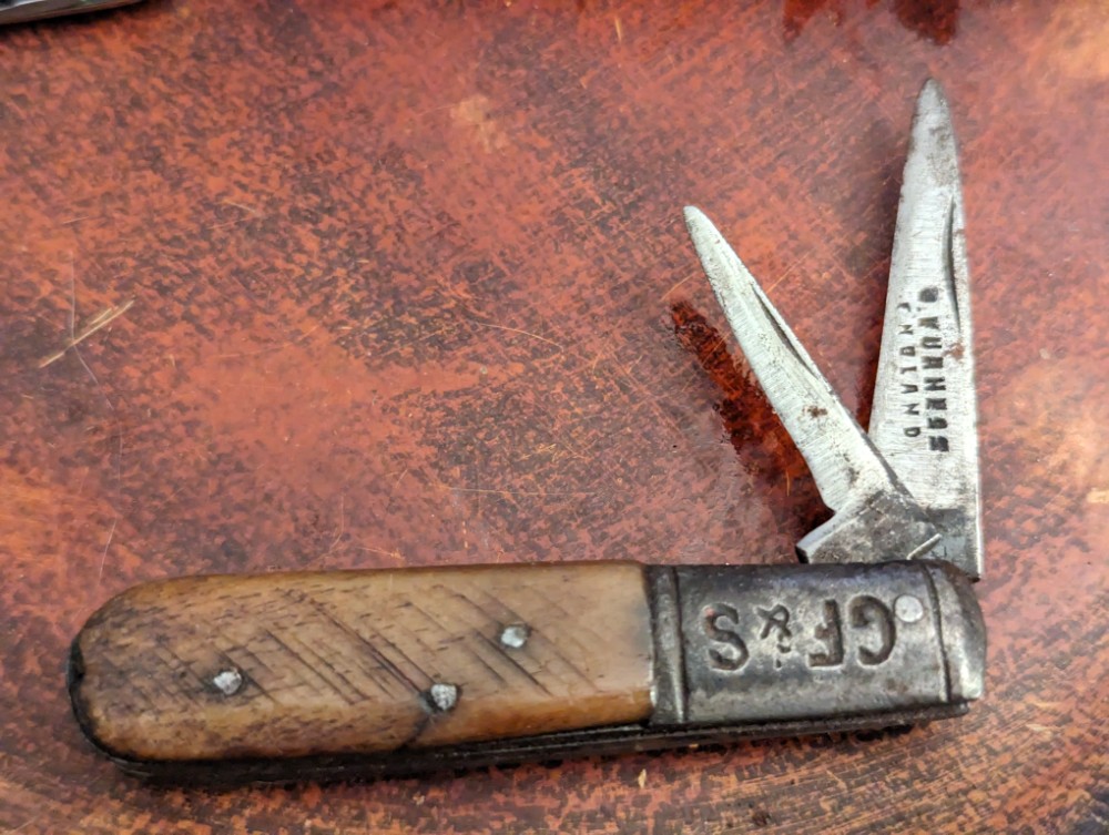 Rare George Furness GF&S Bone Handle Barlow Single Blade