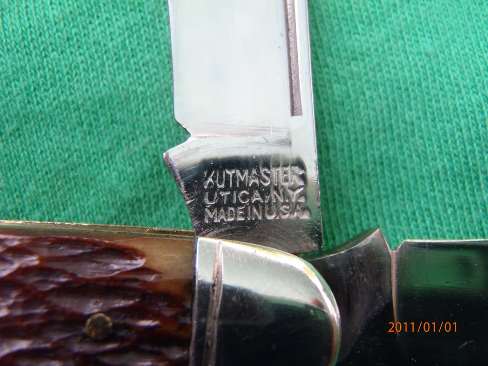 Kutmaster Utica NY "Salesman Sample" Bone Stockman