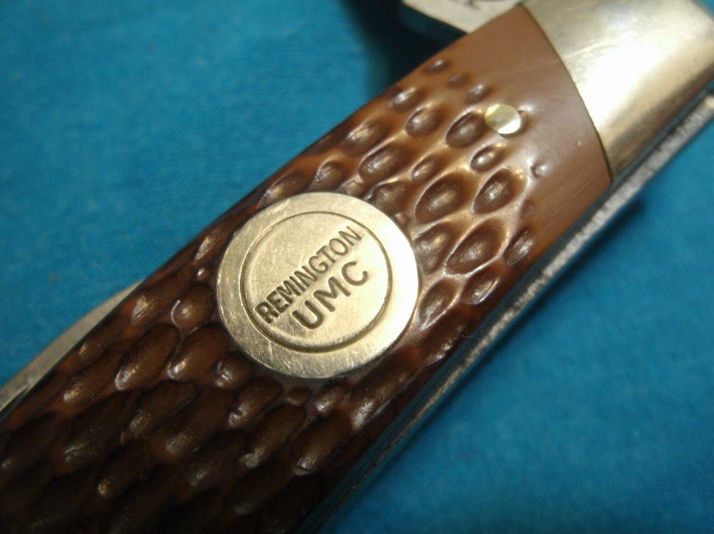 VINTAGE REMINGTON R2 UMC USA 4 BLADE STOCKMAN FOLDING SERPENTINE JACK ...