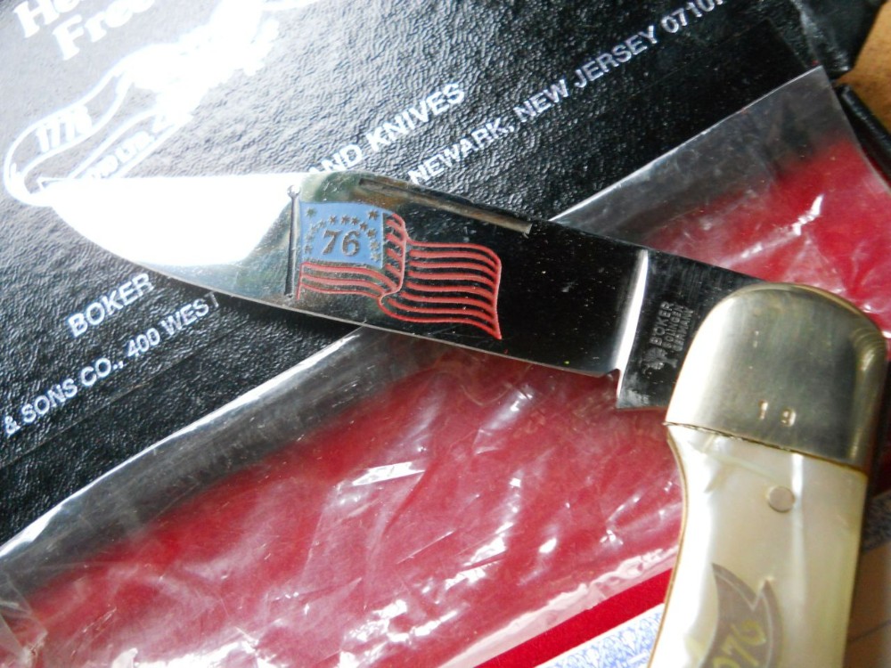 German Boker Heritage of Freedom Commemorative Knife 1776-1976