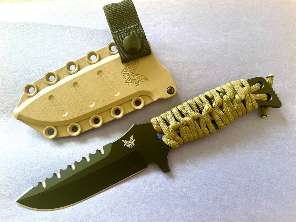 Benchmade Adamas 375 D2 Steel with Sheath