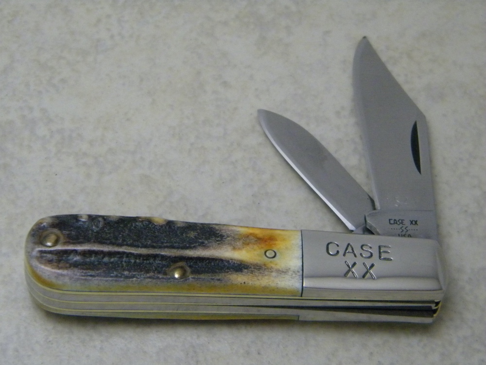 Case XX SS USA 8 Dot (1982) Stag 52009 1/2 SSP Barlow Knife