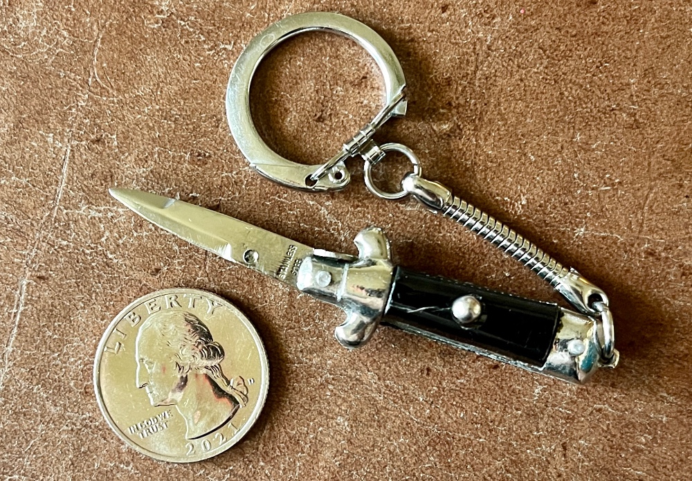Miniature Keychain Switchblade Knife, Japan, Unused
