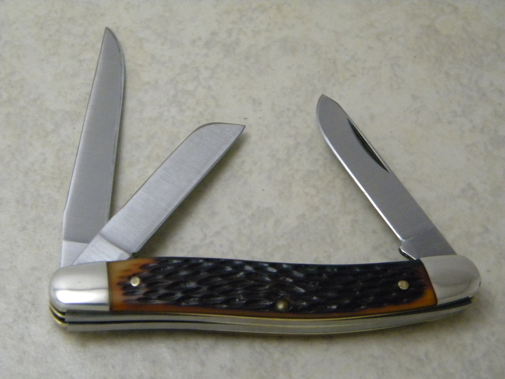 Schrade USA SS825 Delrin Razor Blade Stockman Knife