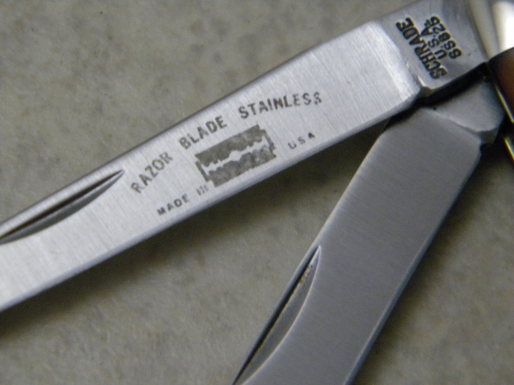 Schrade USA SS825 Delrin Razor Blade Stockman Knife