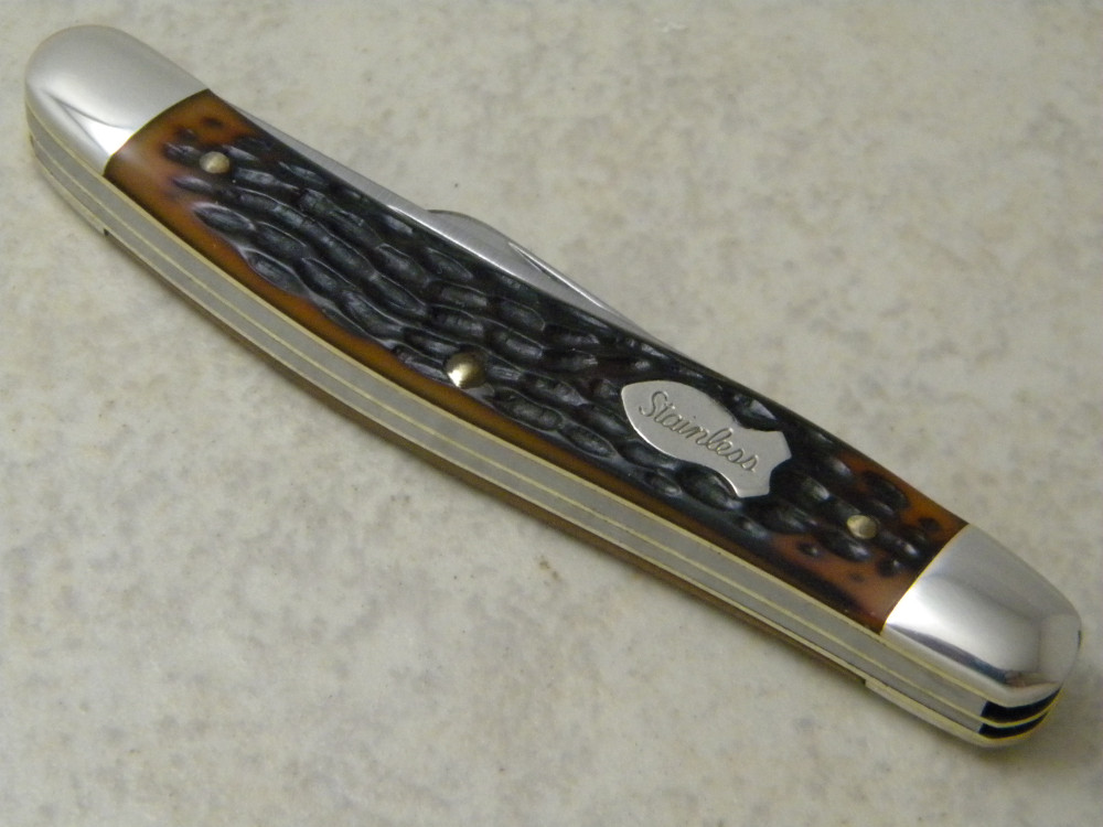 Schrade USA SS825 Delrin Razor Blade Stockman Knife
